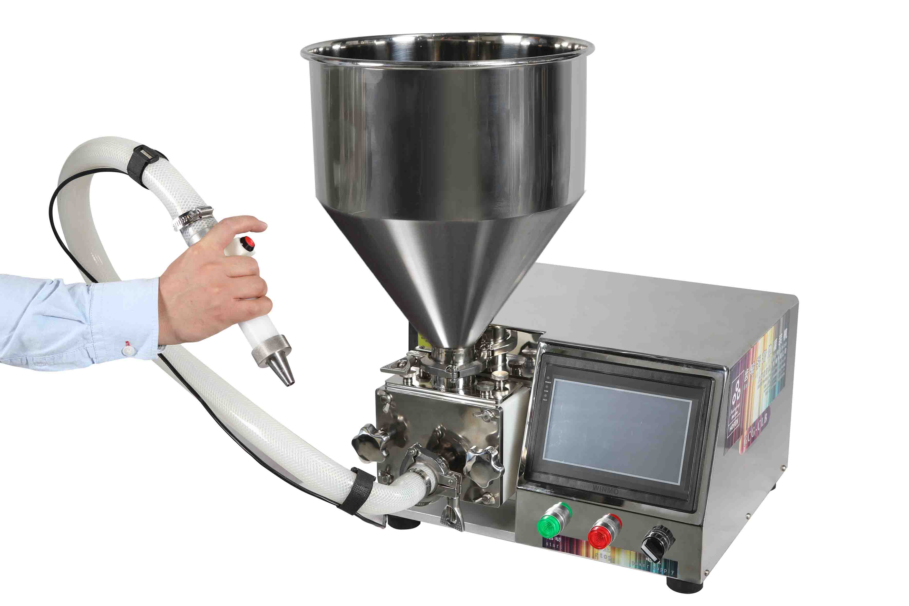 China Gear pump cake depositor Liquid Filling Cake Donut Cream Injector ...